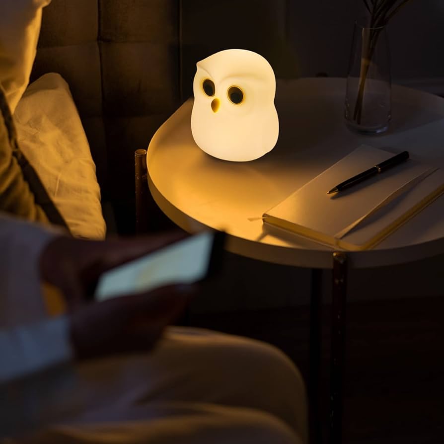 Color changing cute led owl lamp – Buddy